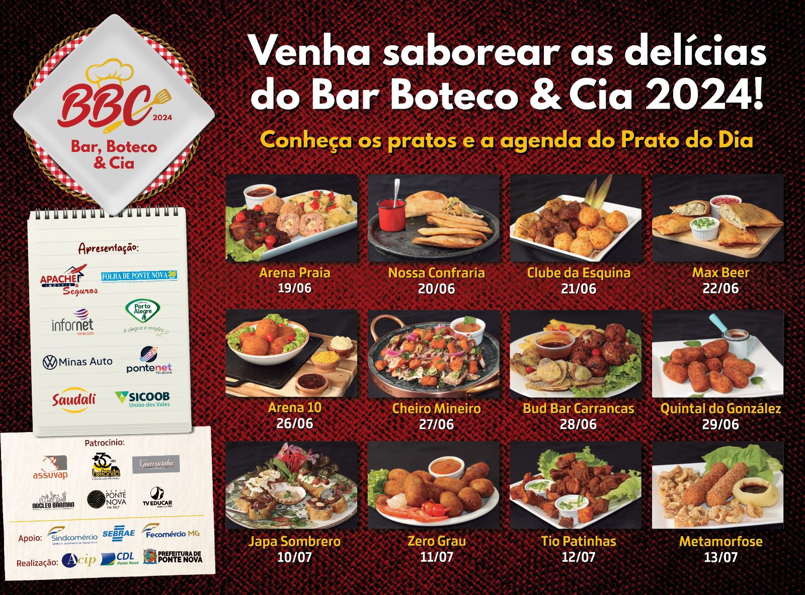 Anote na agenda a programação do Prato do Dia do BBC 2024! - ACIP/CDL